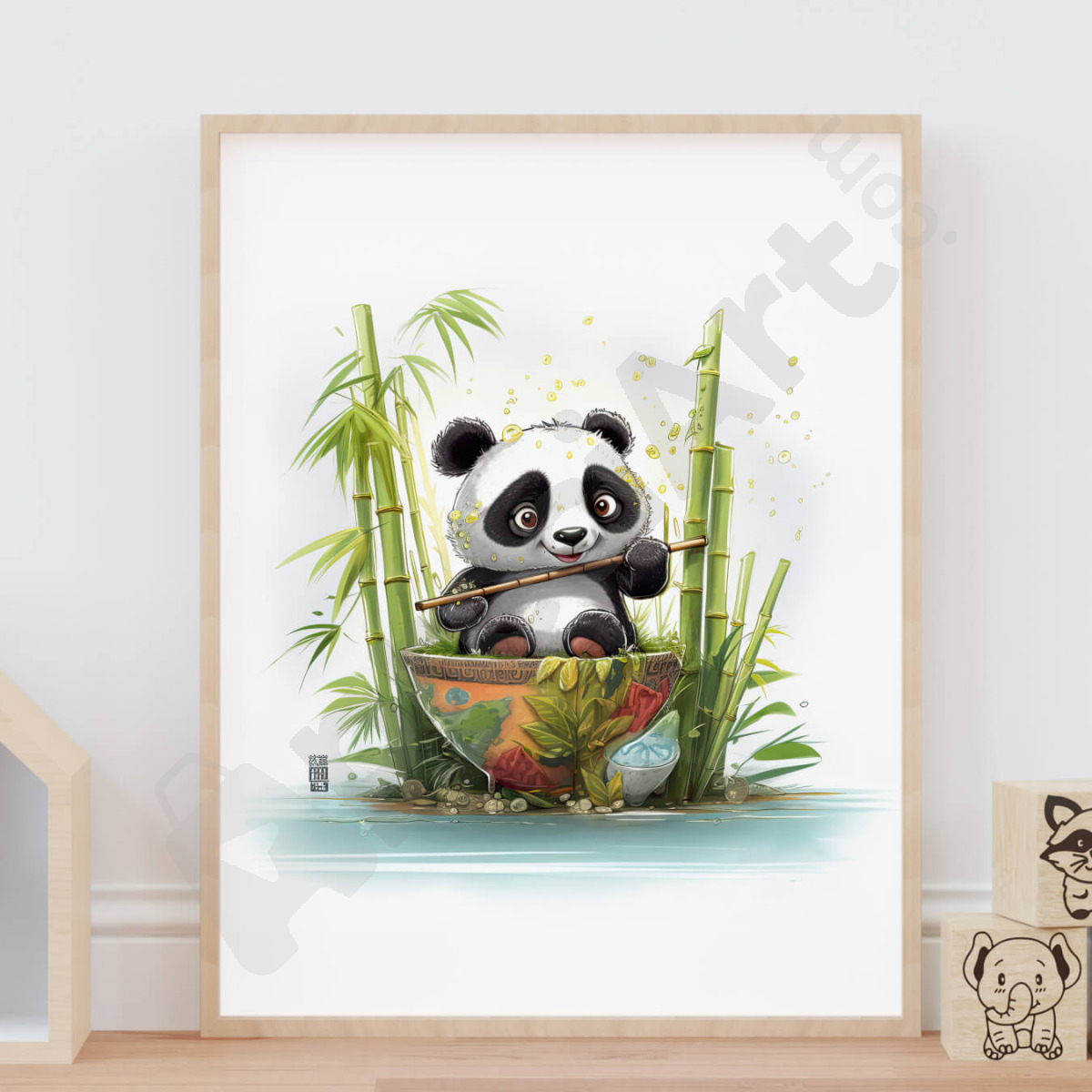 cute panda artwork
